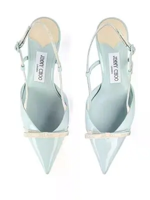 JIMMY CHOO Slingback Leather Pumps