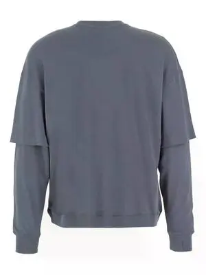 DARKPARK Layered Cotton Sweatshirt - Grey
