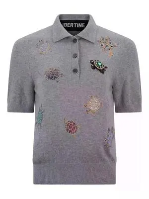 Libertine Embellished Turtle Polo Shirt