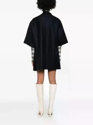 Harris Wharf London Short-sleeve Collared Coat - Blue