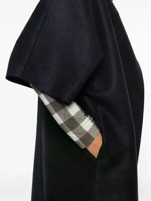 Harris Wharf London Short-sleeve Collared Coat - Blue