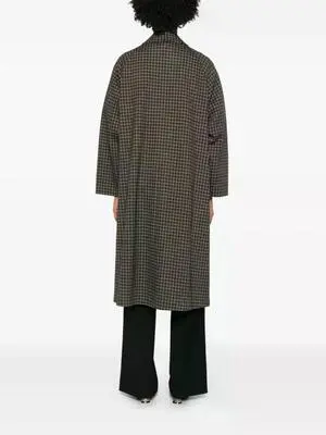 Harris Wharf London Checked Button Coat