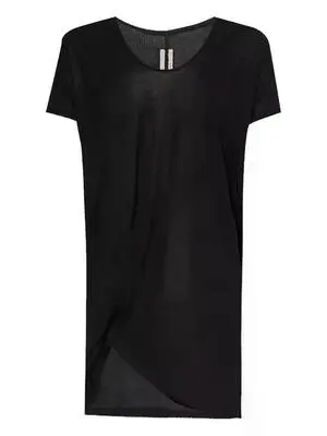 Rick Owens Asymmetrical Short-sleeve Top - Black