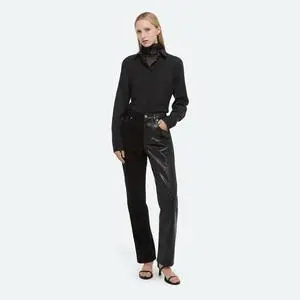 Women's Helmut Lang Leather Trousers Pants