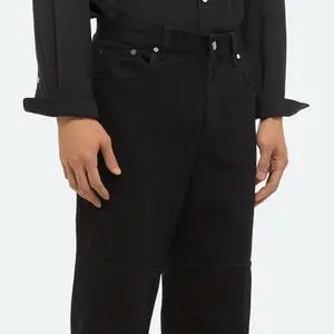 Helmut Lang Zip Carpenter Jeans - Rinsed Black