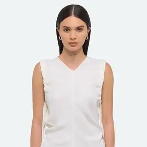 Helmut Lang Ruched Armhole Top