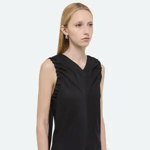 Helmut Lang Bias-cut Maxi Dress With Ruched Armhole