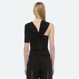 Helmut Lang Ruched Sash Top