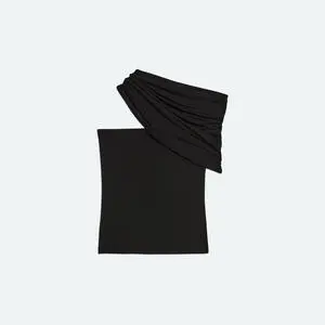 Helmut Lang Ruched Sash Top