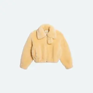 Helmut Lang Shearling Bomber - Cornsilk