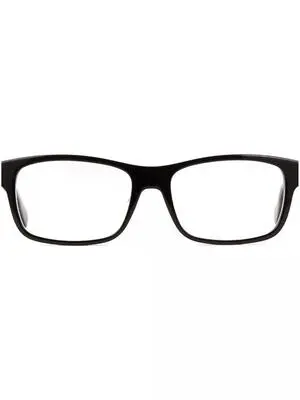 Gucci Logo-print Square Frame Glasses - Black