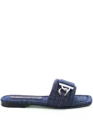 KENNEL&SCHMENGER Denim Flat Sandals