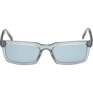 Abercrombie 54mm Rectangular Sunglasses - Blue/blue Lens