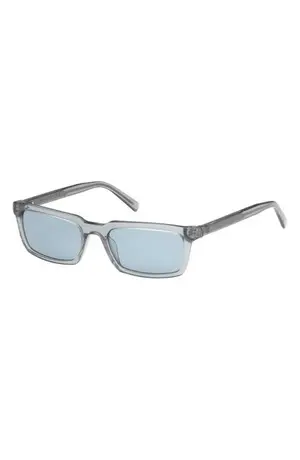 Abercrombie 54mm Rectangular Sunglasses - Blue/blue Lens