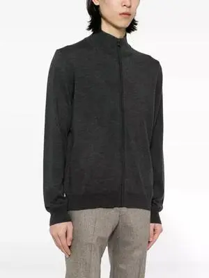 Corneliani Zip-up Mock-neck Cardigan