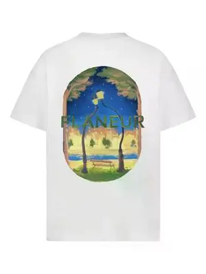 FLANEUR Back-print Graphic T-shirt