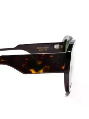 FACE.HIDE Geometric Tortoiseshell Sunglasses