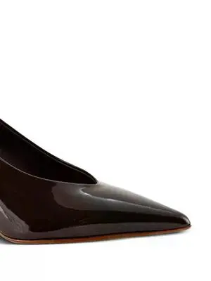 SERGIO LEVANTESI 55mm Leather Pointed-toe Pumps - Brown