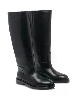 POEVE Round-toe Leather Boots