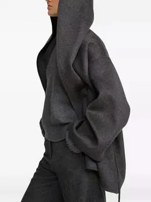 YVES SALOMON Hooded Wrap Coat