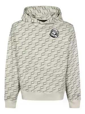 BILLIONAIRE BOYS CLUB Geometric-pattern Hoodie With Logo Patch