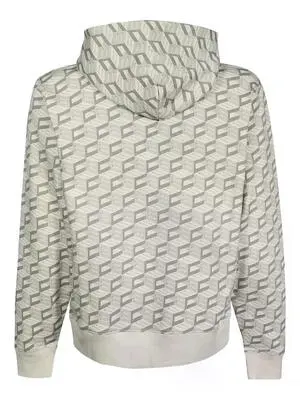 BILLIONAIRE BOYS CLUB Geometric-pattern Hoodie With Logo Patch