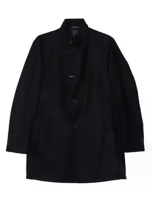 Tagliatore Mandarin-collar Button Coat