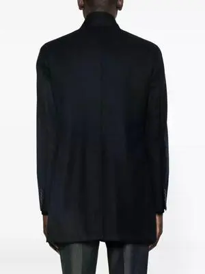 Tagliatore Mandarin-collar Button Coat