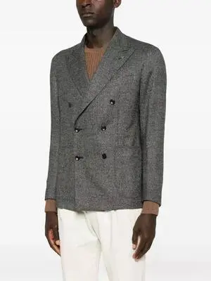 Tagliatore Diagonal-pattern Double-breasted Blazer