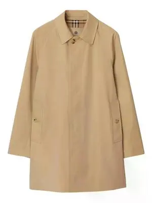 Burberry Raglan-sleeve Button Trench Coat