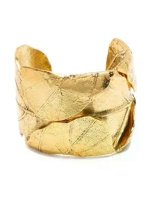 AURÉLIE BIDERMANN Ladena Leaf-shaped Cuff Bracelet - Gold
