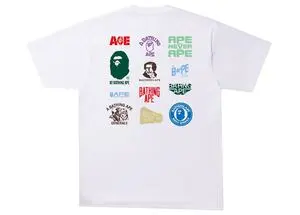 A BATHING APE Classic Logo #1 Tee Shirt (ss22) White