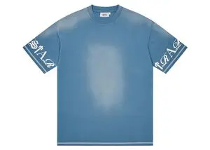 Trapstar Script 2.0 Tee Shirt - Denim Blue
