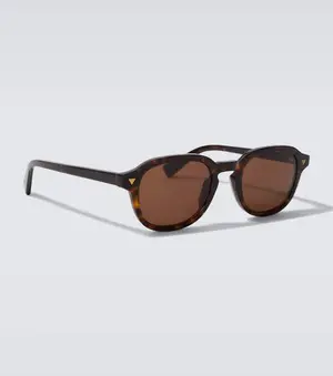 Bottega Veneta Triangle Stud Round Sunglasses