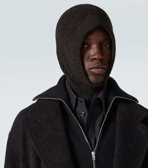 LEMAIRE Ribbed-knit Alpaca Wool-blend Hood