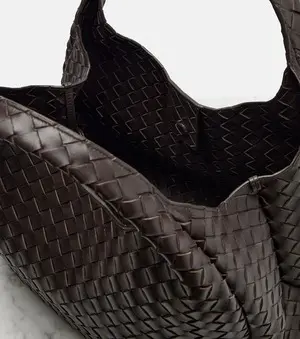 Bottega Veneta Large Campana Shoulder Bag - Brown