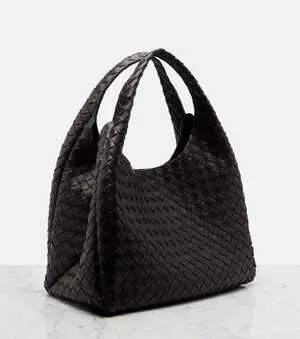 Bottega Veneta Large Campana Shoulder Bag - Brown