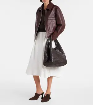 Bottega Veneta Large Campana Shoulder Bag - Brown