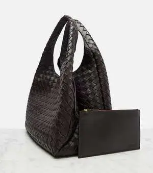 Bottega Veneta Large Campana Shoulder Bag - Brown