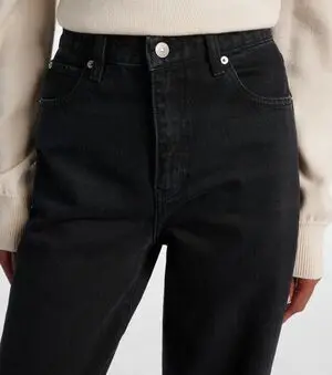 FRAME Streamline High-rise Straight Jeans