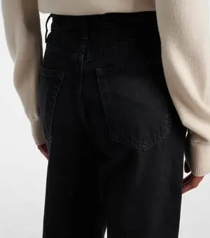 FRAME Streamline High-rise Straight Jeans