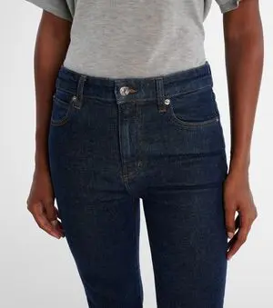 FRAME Ruler Mid-rise Straight Jeans