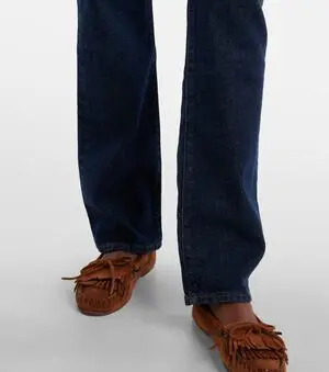 FRAME Ruler Mid-rise Straight Jeans