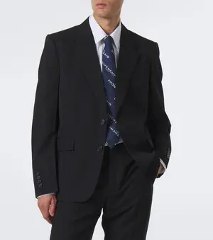 Givenchy Shadow Silk Tie - Blue