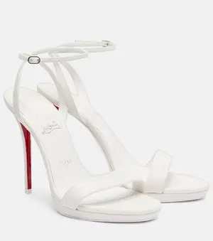 CHRISTIAN LOUBOUTIN Miss Z 120 Leather Sandals - White