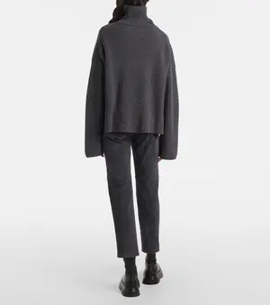 JOSEPH Ribbed-knit Wool-blend Turtleneck Sweater