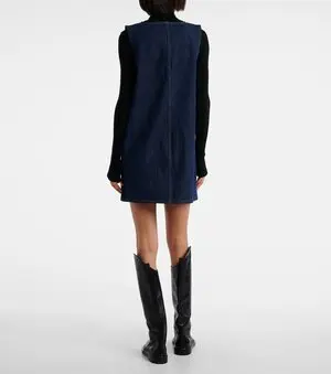 FRAME Pinafore Denim Minidress - Blue