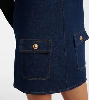 FRAME Pinafore Denim Minidress - Blue
