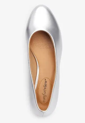 COMFORTVIEW Vida Slip-on Pumps - Silver