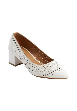 COMFORTVIEW The Knightly Slip-on Pump - White